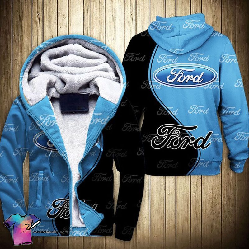 Ford Car Logo Full Print Fleece Hoodie - Hot Sale 2025